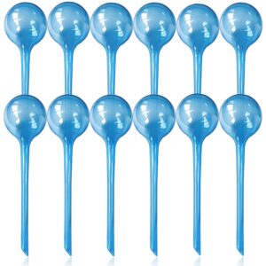 moonsound large 12pcs plant watering globes, plastic plant garden self watering devices, plant automatic waterer self watering bulbs for indoor outdoor potter plants