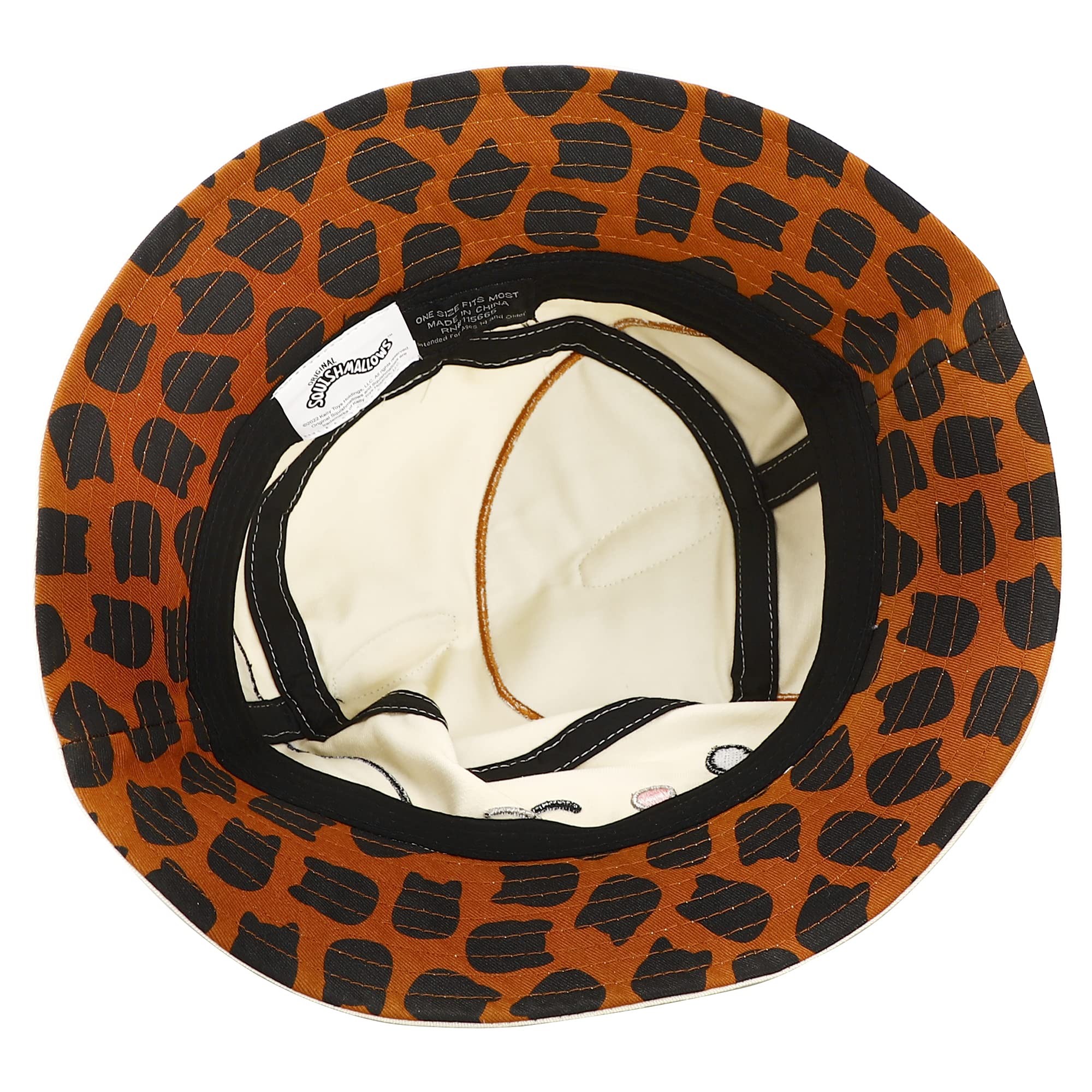 Bioworld - Squishmallows Cam The Cat Inspired Bucket Hat Off-White