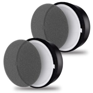 pulluty lv-h132 replacement filter for levoit lv-h132 air purifier,3-in-1 h13 true hepa and activated carbon filter,part # lv-h132-rf,2 pack