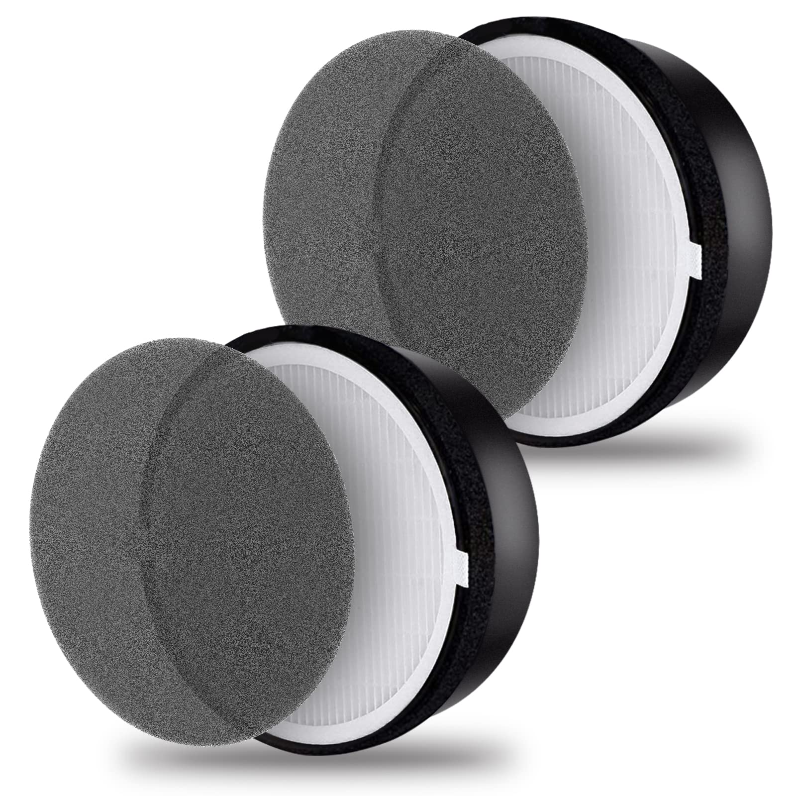 Pulluty LV-H132 Replacement Filter for Levoit LV-H132 Air Purifier,3-in-1 H13 True HEPA and Activated Carbon Filter,Part # LV-H132-RF,2 Pack