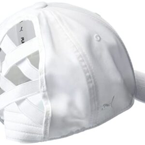 Puma Golf Women S Ponytail P Cap, Bright White-Bright White, OSFA