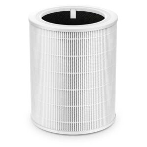 core 600s replacement filter for levoit core 600s & core 600s-p air purifier, 3-in-1 h13 true hepa core 600s-rf replacement filte for home large room, 1 pack, white