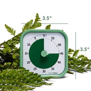 TIME TIMER Home MOD - 60 Minute Kids Visual Timer Home Edition - for Homeschool Supplies Study Tool, Timer for Kids Desk, Office Desk and Meetings with Silent Operation (Fern Green)