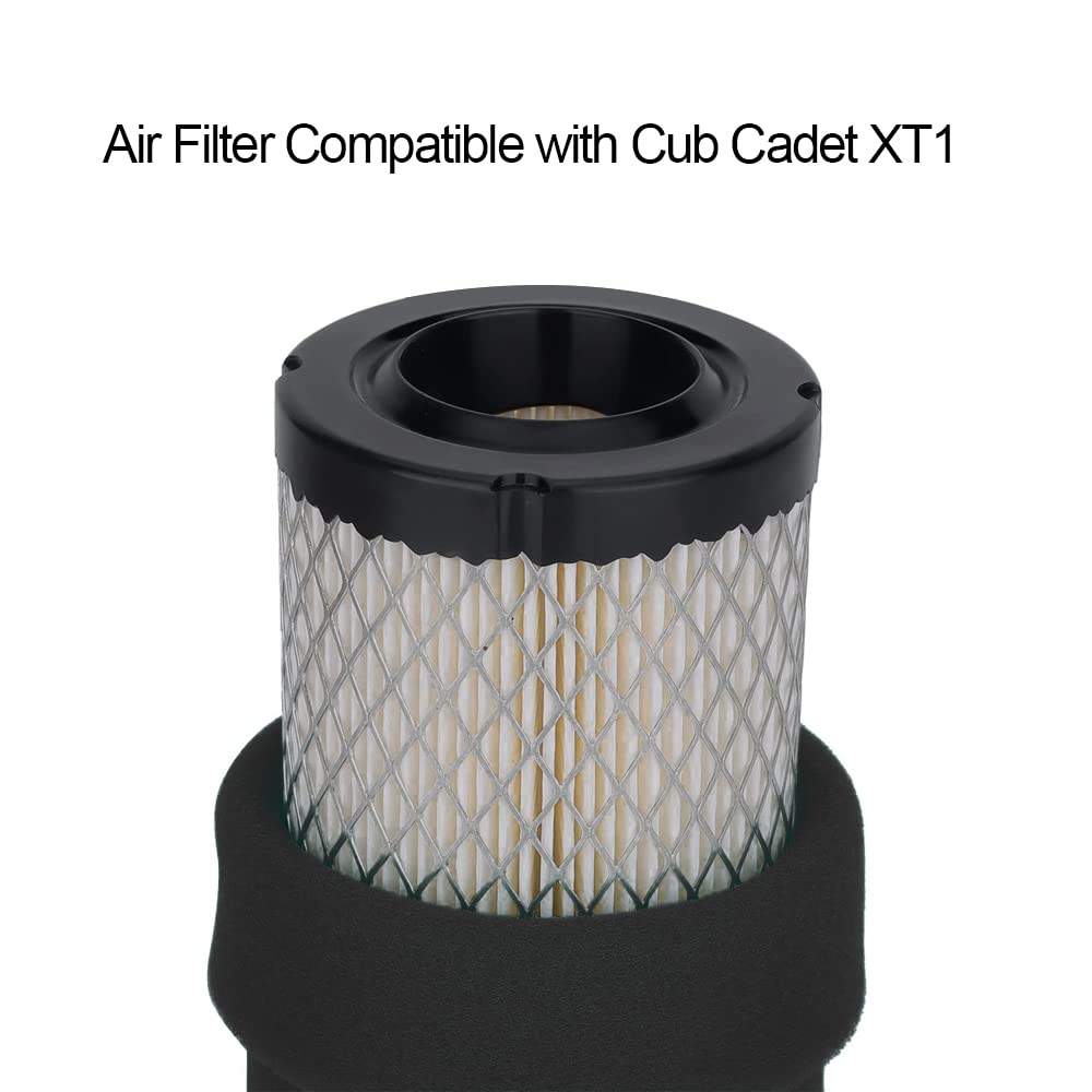 22-083-01 Air Filter Cleaner, 2Pcs Air Filter Kit Compatible with Kohler 5400 Series KS540 17-19.5hp Engine, Replace 22-083-01-S 22-883-01-S 2208301s Cub Cadet XT1 Riding Lawn Mower Tractor Mower