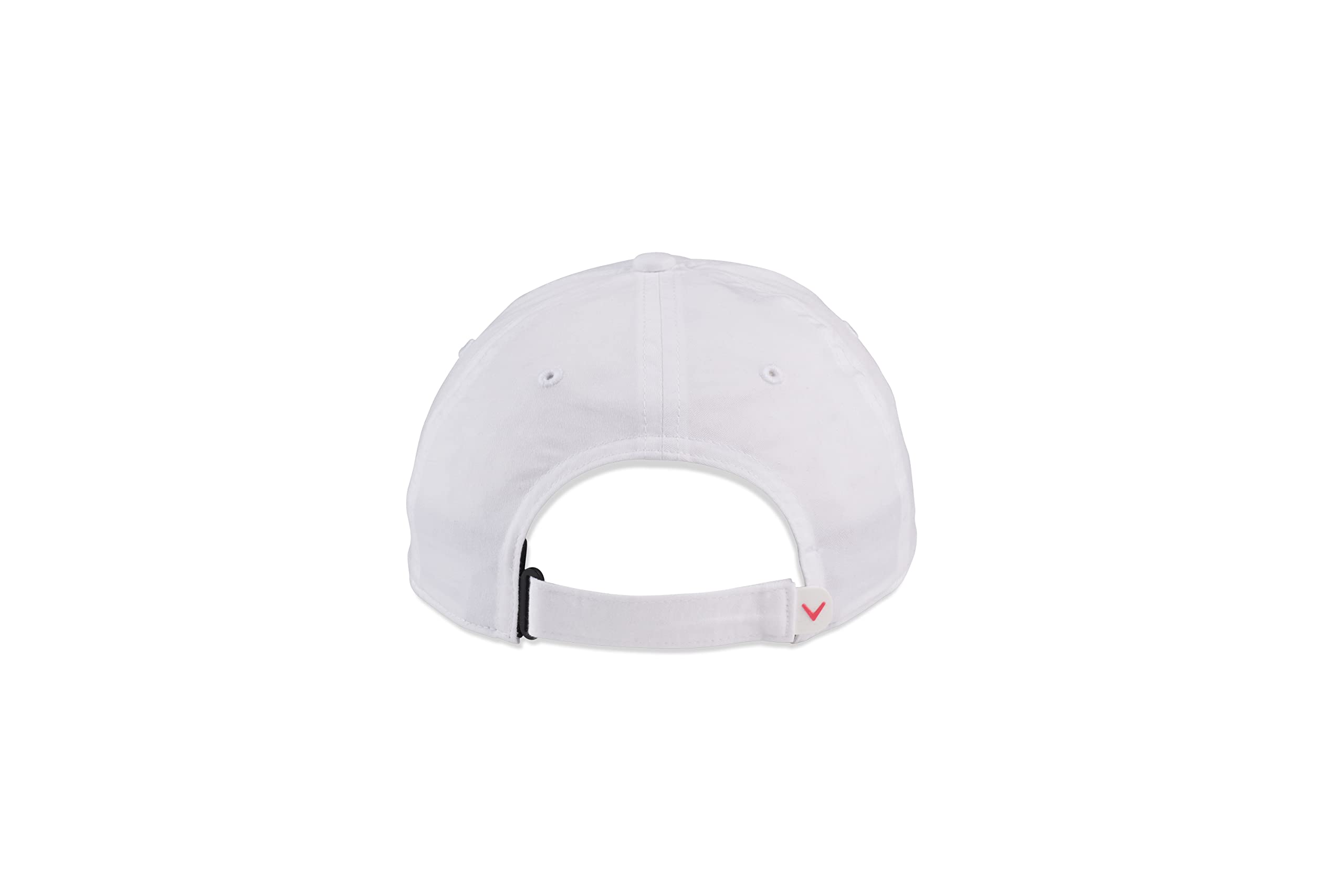 Callaway Golf Women's Heratige Twill Cap Collection Headwear (White/Coral)