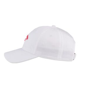 Callaway Golf Women's Heratige Twill Cap Collection Headwear (White/Coral)