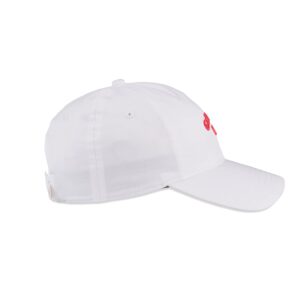 Callaway Golf Women's Heratige Twill Cap Collection Headwear (White/Coral)