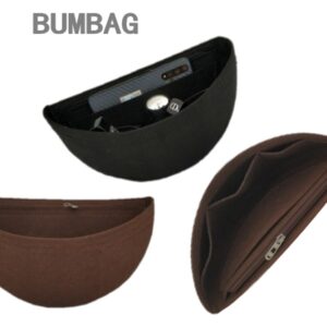 Purse Organizer Insert for Waistpack Inner Sleeve BUMBAG Lining Bag Storage Bag2047Dark brown