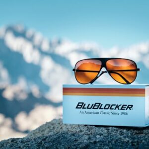 BluBlocker, The Original 1986 Sunglasses with Scratch Resistant Lens | Blocks 100% of Blue Light and UVA & UVB Rays | Retro | Gender Neutral - for Men, Women & Everyone | 1986K |