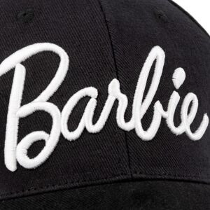 Barbie Cap Adults Teens Womens Embroidered Logo Black Hat One Size OneSize