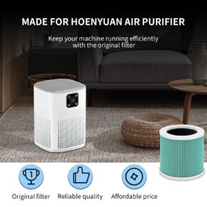 Honeyuan Air Purifier Filter, Genuine Filter, 3-in-1 True HEPA Filter, Air Purifier Replacement Filter for Pet Bedroom Smell