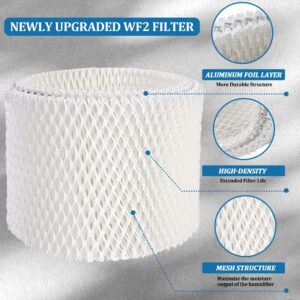 Cenipar WF2 Humidifier Filters Replacement for Vicks V3100, V3500, V3700, ​V3900 Enviracaire ECM-500 Sunbeam SCM1118 SCM1119 SCM1120 Series WA-8D Humidifier Filters, 4 Pack