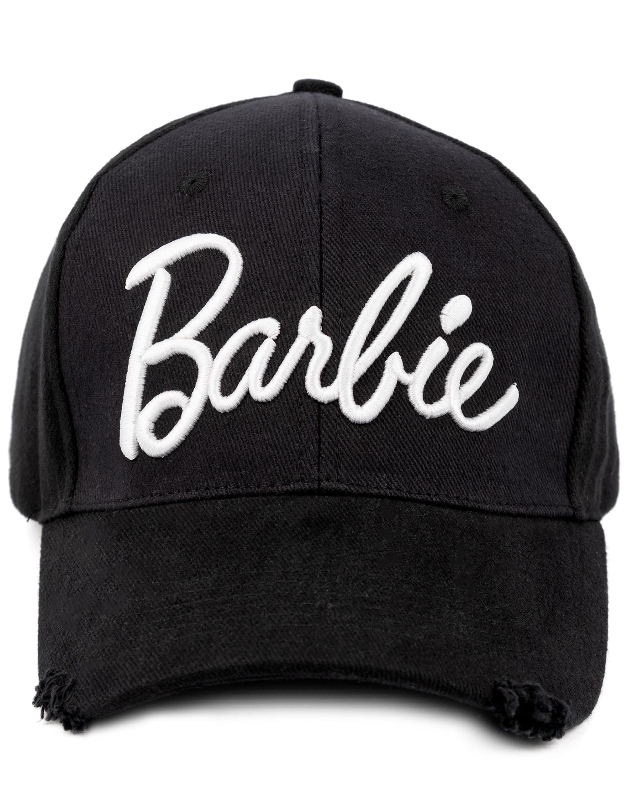 Barbie Cap Adults Teens Womens Embroidered Logo Black Hat One Size OneSize