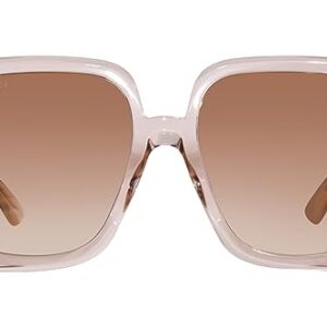 Gucci GG1314S 005 Beige/Brown Mirrored Oversized Square Women's 55mm Sunglasses