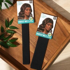 KISS Colors & Care Perfect Melt Elastic Band 1-⅛” - Soft & Stretchy, Perfect Pressure, Lightweight, Comfortable, Non-Slip Ideal For Melting Lace Frontals, and Laying Edges, Suitable For All Hair Types