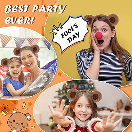 WLLHYF Easter Bear Ears Headband Cute Party Headwear Face Wash Headband Animal Head Wear Fashion Hairband Valentine's Day Hair Hoops Hair Accessories for Adult Kids Party Decoration