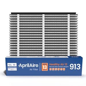 aprilaire 913 replacement filter for aprilaire whole house air purifiers - merv 13, healthy home allergy, 25x20x4 air filter (pack of 1)