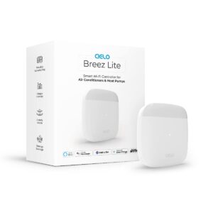 breez lite | smart ac controller for mini-split, window & portable air conditioners & heat pumps | free app, no subscriptions | alexa, google, siri shortcuts, smartthings, ifttt (white)