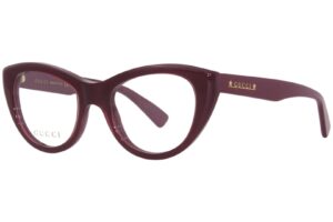 gucci gg1172 003 burgundy cat-eye women's eyeglasses