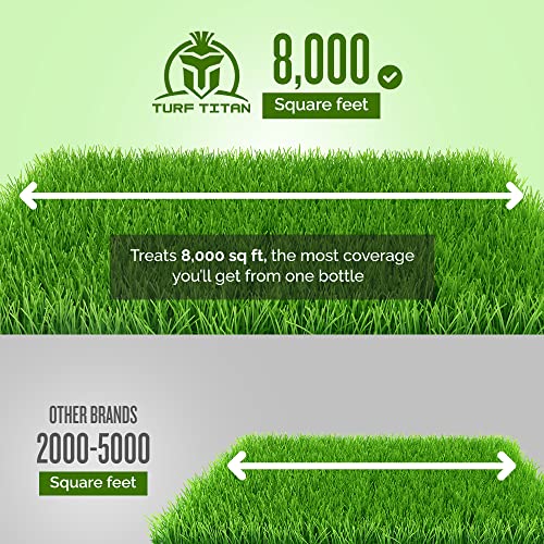 Turf Titan K9 Correcter w/Hose End– Dog Urine Neutralizer for Lawn (32 oz) – Urine Neutralizer For Dogs to Revive your Lawn – Lawn Care Solution for Green, Odor-Free Lawn – Covers Up to 8,000 Sq Ft