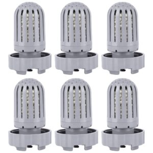 6 pack humidifier demineralization cartridge filters compatible with air innovations humidif humidifier, demineralization cartridge filters silver