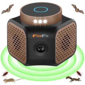 finefix 360 ultrasonic rodent repeller 4-mode mouse repellent ultrasonic plug in mice repellent indoor ultrasonic pest repeller indoor ultrasonic rodent repellent ultrasonic plug in attic home garage