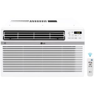 LG 12,000 BTU Smart Window Air Conditioner, 115V, AC Window Unit for Rooms up to 550 Sq. Ft., Perfect for Kitchen or Living Room, Phone & Voice Control, Works with LG ThinQ, Amazon Alexa, Hey Google