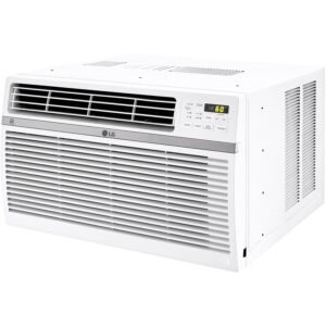 lg 12,000 btu smart window air conditioner, 115v, ac window unit for rooms up to 550 sq. ft., perfect for kitchen or living room, phone & voice control, works with lg thinq, amazon alexa, hey google