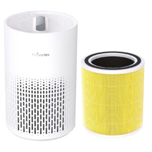 air purifiers plus one more hepa filter for a11ergies, pollen, smoke, dusts, pets dander, odor, hair, ozone free, 20db quiet cleaner for bedroom, room, kitchen and living room, sgs certificaion