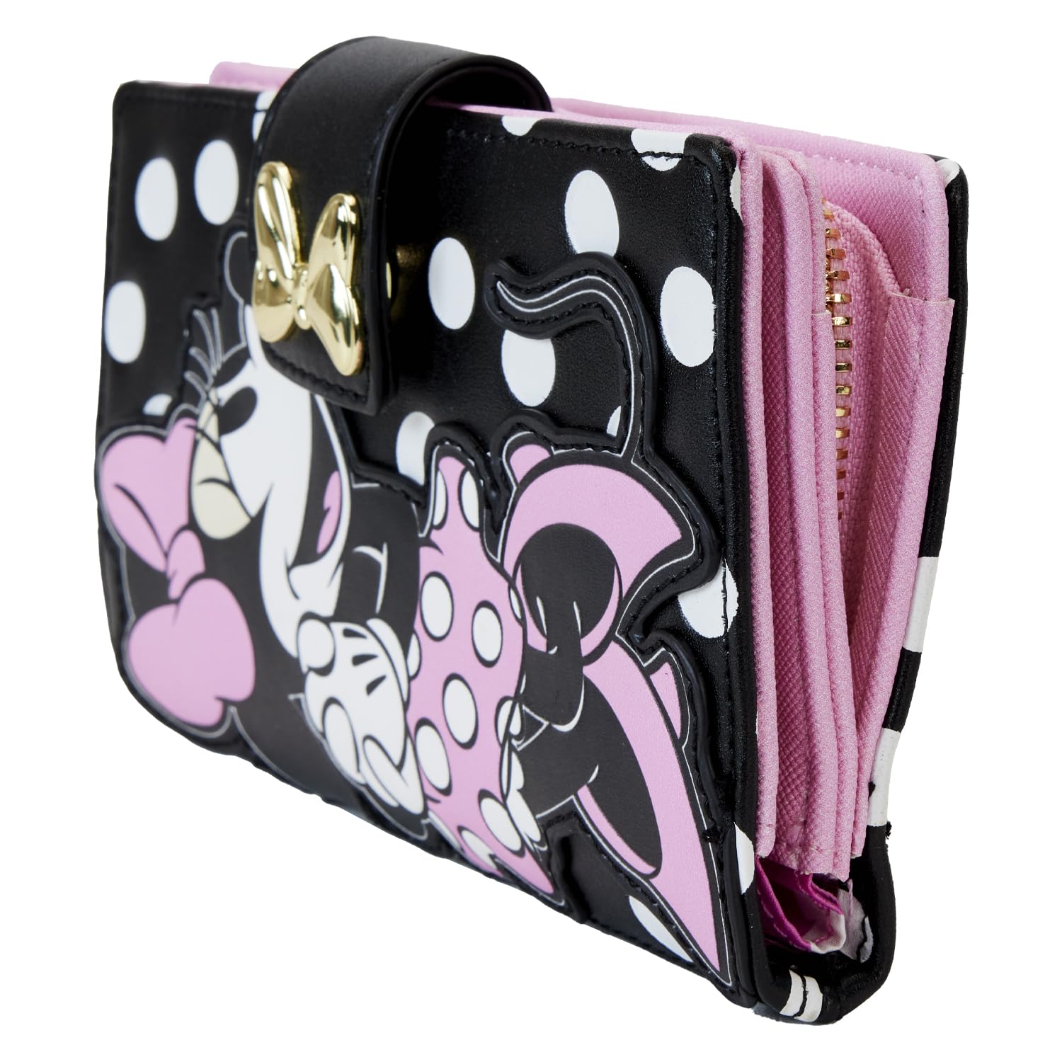 Loungefly Disney Minnie Mouse Faux Leather Wallet Snap Flap Clutch