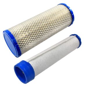 hqrp filter & inner filter compatible with ferris 5022892x1, 5023141, 5102126x3, 841237, 5022892x2, 5023140, 841238 fit 1000z, is2000z and is3100z series lawn mowers