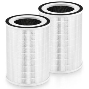 true hepa kilo filter, compatible with afloia kilo, kiloplus, kilopro, miro, miro pro and morento kilo air purifier, h13 true hepa 360° 3-stage filtration for afloia kilo filter, 2-pack