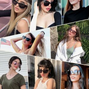 FIMILU 2 Pack Polarized Sunglasses for Women UV400 Protection Classic Cute Retro Designer Style Aesthetic Accessories