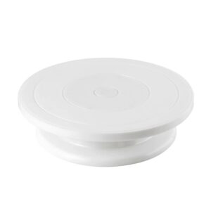 cake decorating turntable,cake decorating supplies revolving (white)