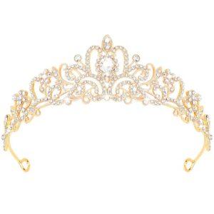 cieher gold tiara crowns for women girls princess crown tiaras for women tiaras for girls bridal wedding prom quinceanera birthday crown christmas crown gifts hair accessories for women girls