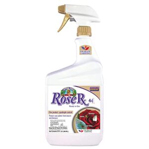 bonide captain jack's rose rx 4-in-1 insect & disease control, 32 oz ready-to-use spray neem oil for organic gardening