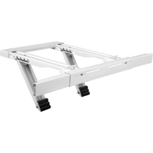 vevor air conditioner support bracket, no drilling easy installation, heavy duty steel construction max. 220 lbs load capacity, fits single or double hung windows, home and rv, white