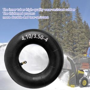 4.10/3.50-4 Tubes 4.10 3.50-4 Heavy duty Tire Inner Tube fits Hand Truck Electric Tricycle Wheelbarrows One-wheeled carts lawnmower and More Bending ValveTR-87 2-pack (4.10/3.50-4)