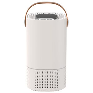 mini quiet air purifier - portable and cute desk air purifier for dorm, office, travel, car, classroom, bedroom, white