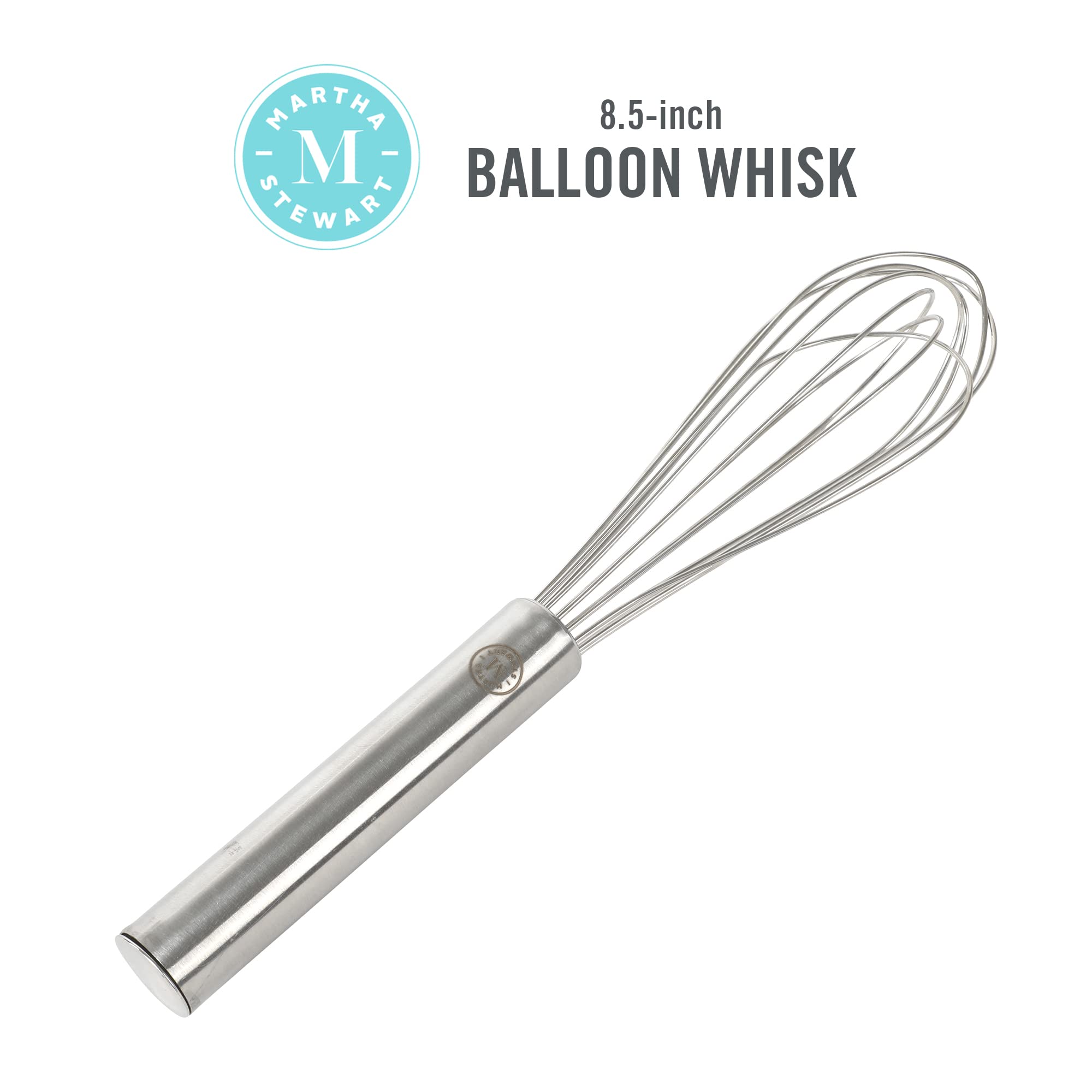 Martha Stewart Richburn 1pc 8.5" Stainless Steel Balloon Whisk - Satin Finish