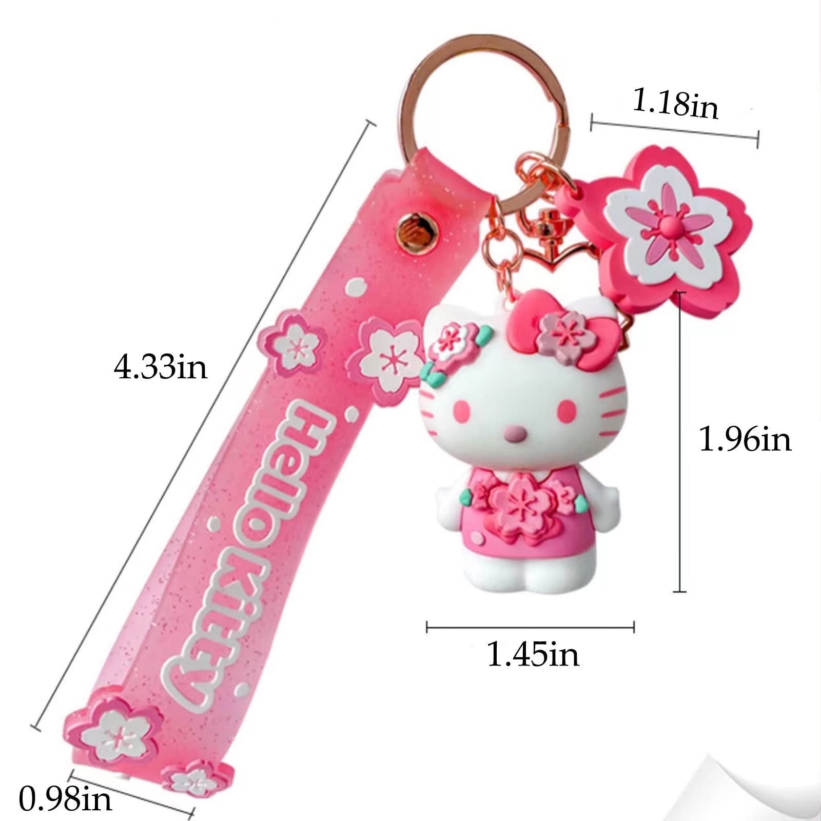 Cute Anime Keychains, Kawaii Keyring Merchandise, Gifts for Friends and Cute Anime Fans (A-1pcs)