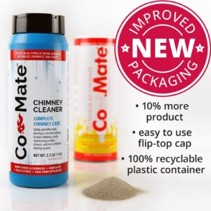 Co-Mate Chimney Cleaner (2.2 lb.) - Complete Chimney Care, Removes Creosote, Reduces Emissions, Protects Against Corrosion