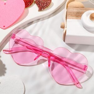 Chicpop 100 Pairs Heart Glasses Party Glasses Bulk Accessories Heart Shaped Sunglasses Eyewear Accessories for Women