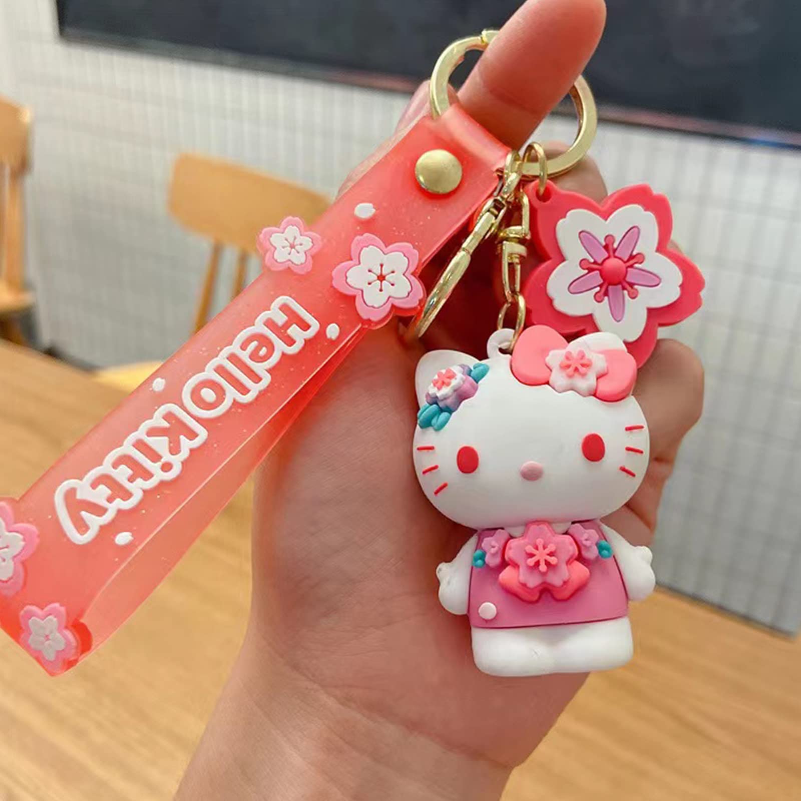 Cute Anime Keychains, Kawaii Keyring Merchandise, Gifts for Friends and Cute Anime Fans (A-1pcs)