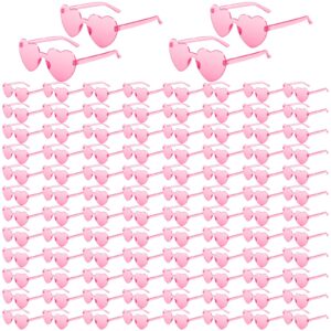 chicpop 100 pairs heart glasses party glasses bulk accessories heart shaped sunglasses eyewear accessories for women