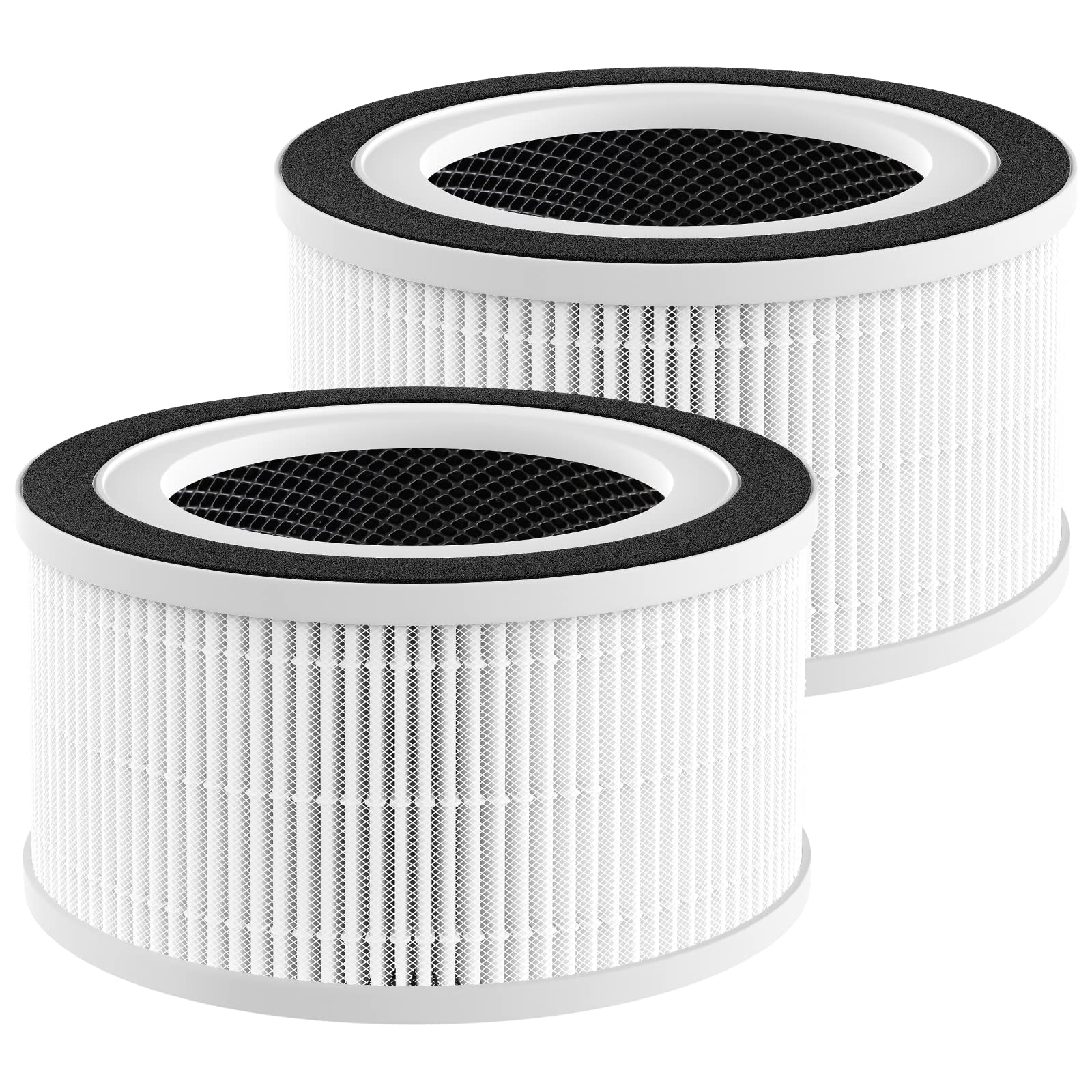 isinlive 2 Pack Hepa Replacement Filter Compatible with Afloia Fillo/Halo/Mooka Allo, 3-in-1 H13 True HEPA Filtration for Afloia Air Puri-Fier Filter Replacement