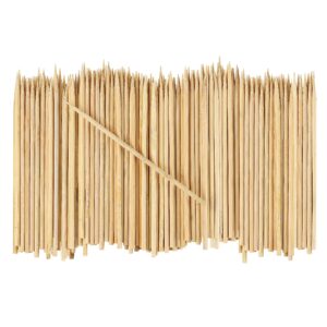 comfy package [100 count] 6 inch bamboo wooden skewers for grilling, shish kabob, fruits, appetizers, and cocktails