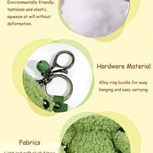 BCIULASL Cute Keychain Frog Plush Keychain Accessories Kawaii Keychains for Backpacks, Bags, Purse, Phone, Car Key Ring, Birthday Christmas Valentines Day New Year Gifts for Men Women