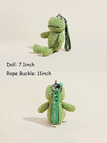 BCIULASL Cute Keychain Frog Plush Keychain Accessories Kawaii Keychains for Backpacks, Bags, Purse, Phone, Car Key Ring, Birthday Christmas Valentines Day New Year Gifts for Men Women