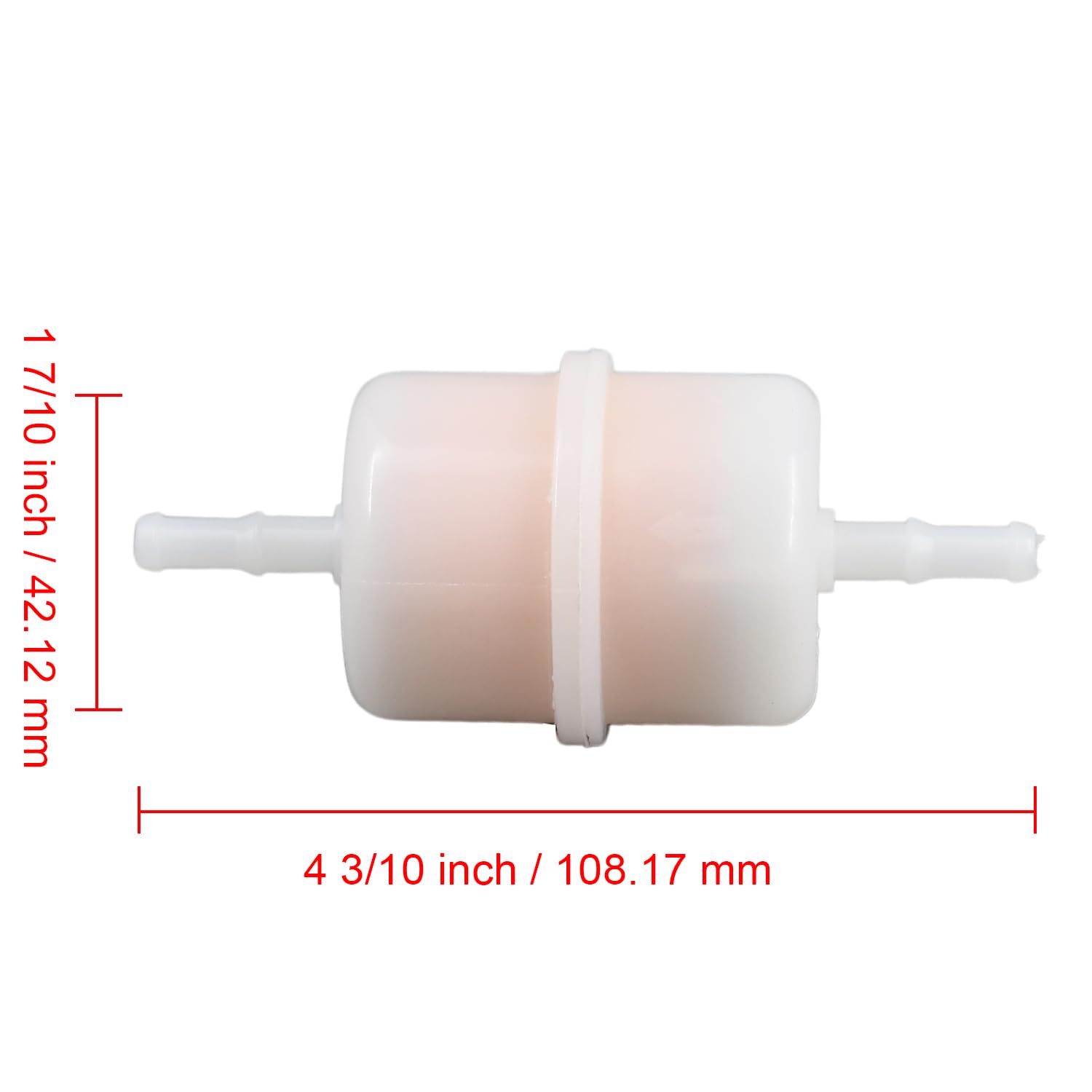 24 050 13-S Fuel Filter 15 Micron Compatible with Kohler Engine CH18-CH25, CH620-CH740 CH750, CH940-CH1000, CV17-CV25, CV670-CV750 Replace 24 050 13-S1, 24 050 13, 24 050 10-S, 24 050 02-S 1/4-Inch ID